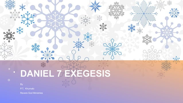 Daniel 7 exegesis | PPTX