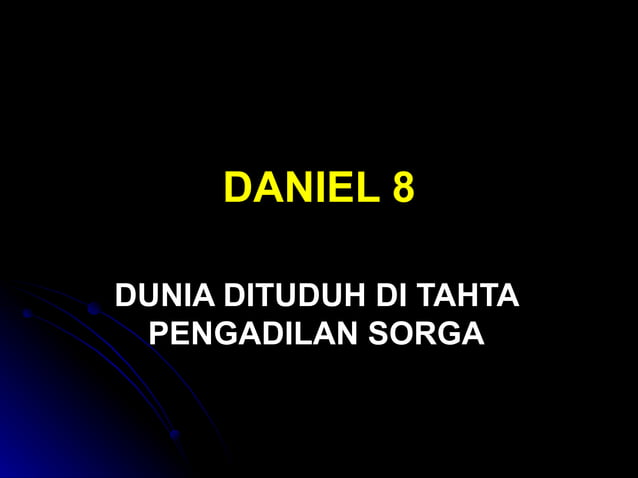 Daniel 8 | PPT
