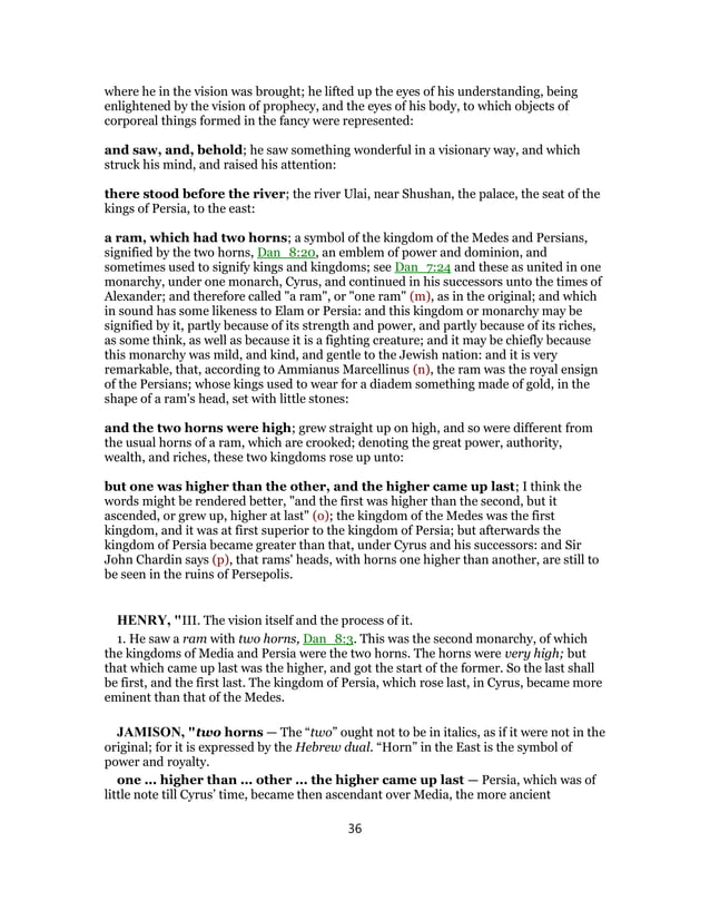 Daniel 8 commentary | PDF