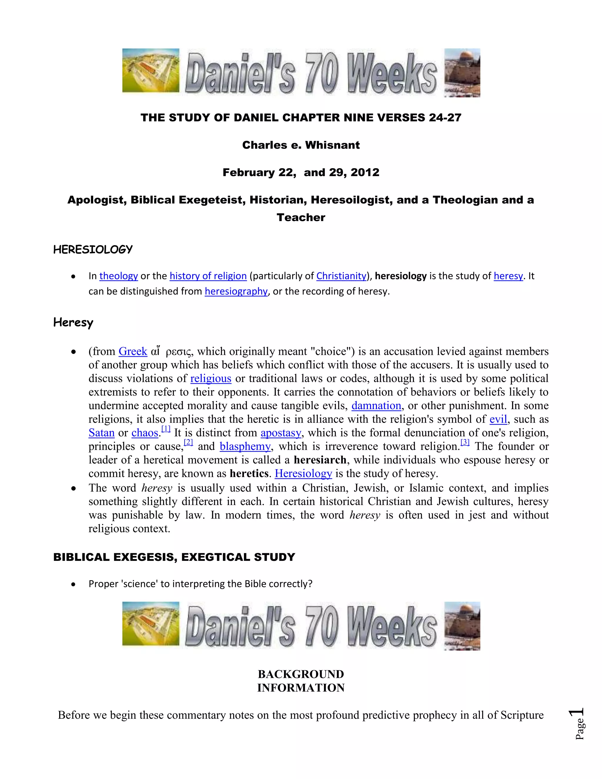 Daniel 9 24 25 the study of daniel | DOCX