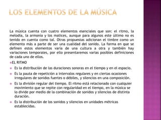 Elementos de la musica | PPTX