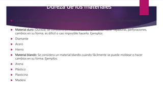 Los materiales, las propiedades y efectos | PPTX