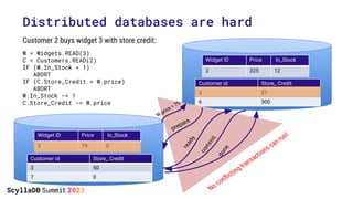 The Consistency vs Throughput Tradeoff in Distributed Databases | PDF