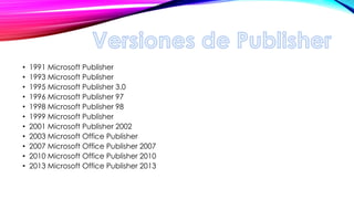 PowerPoint y Publisher | PPTX