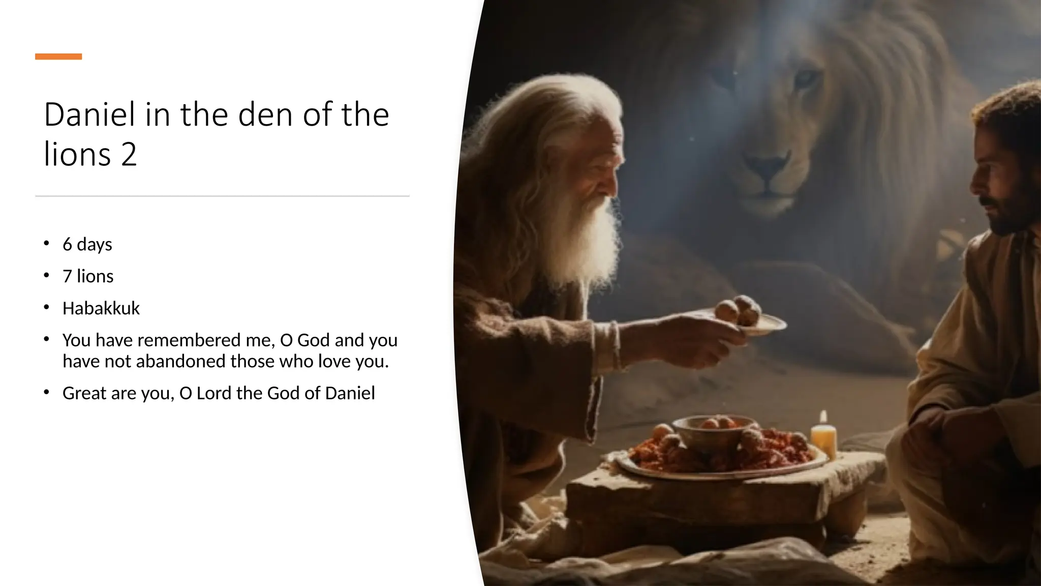 Daniel with the priests of Bel A great dragon | PPTX