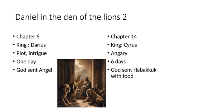 Daniel with the priests of Bel A great dragon | PPT