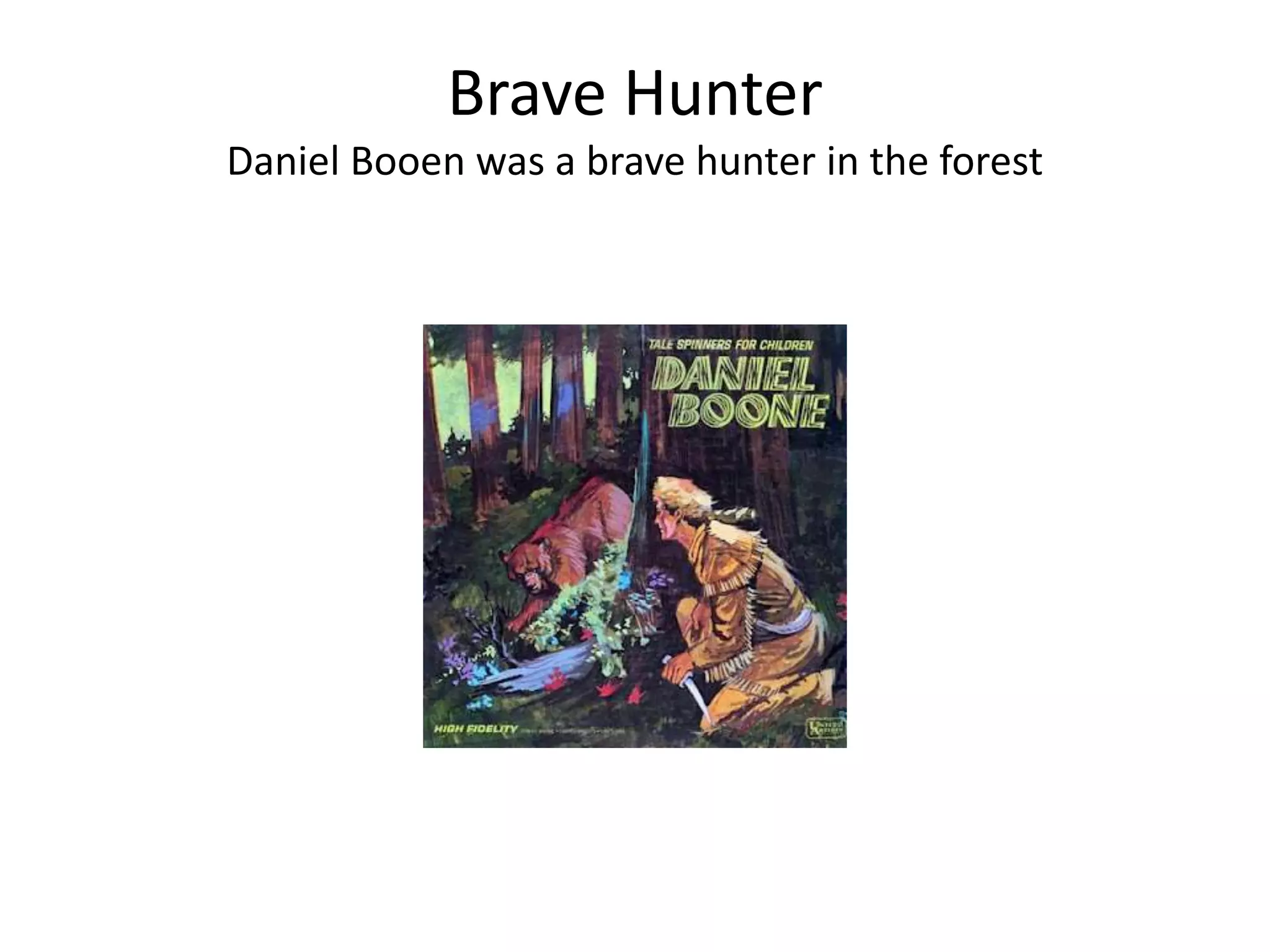 Daniel Boone Kentucky David C. | PPTX | North America Travel | Travel ...