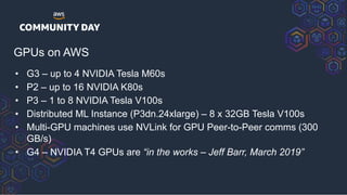 RAPIDS, GPUs & Python - AWS Community Day Melbourne | PPT