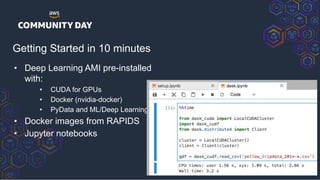 RAPIDS, GPUs & Python - AWS Community Day Melbourne | PPT