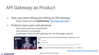 PlatformCon 23: "The Busy Platform Engineers Guide to API Gateways" | PPT