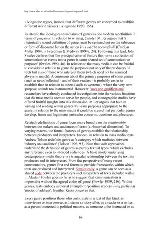 Daniel chandler an introduction to genre theory | DOC