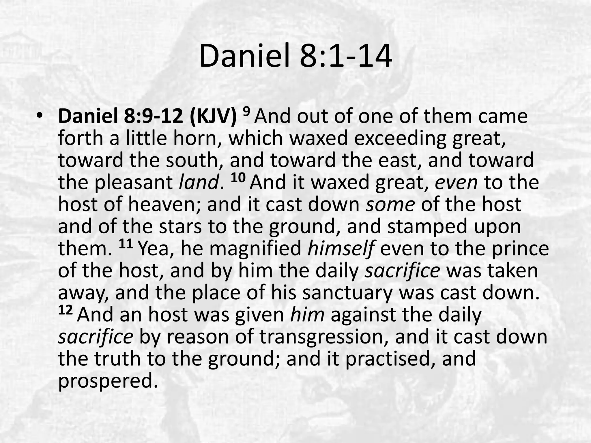 Daniel chapter 8 | PPTX