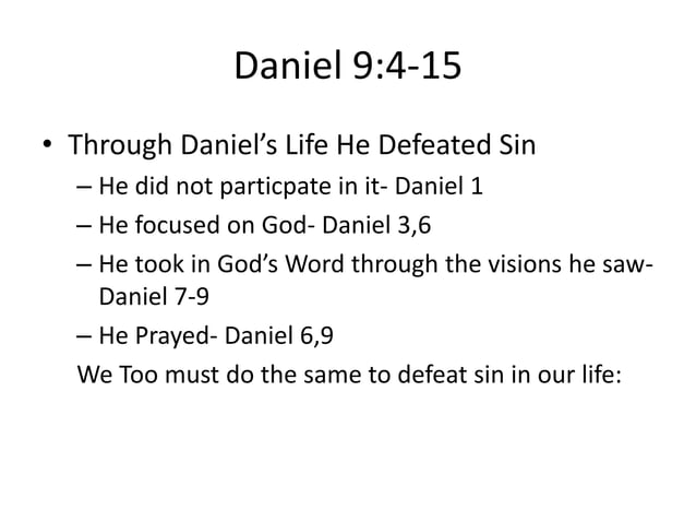 Daniel chapter 9 Pt. 1