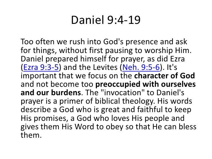 Daniel chapter 9 Pt. 1