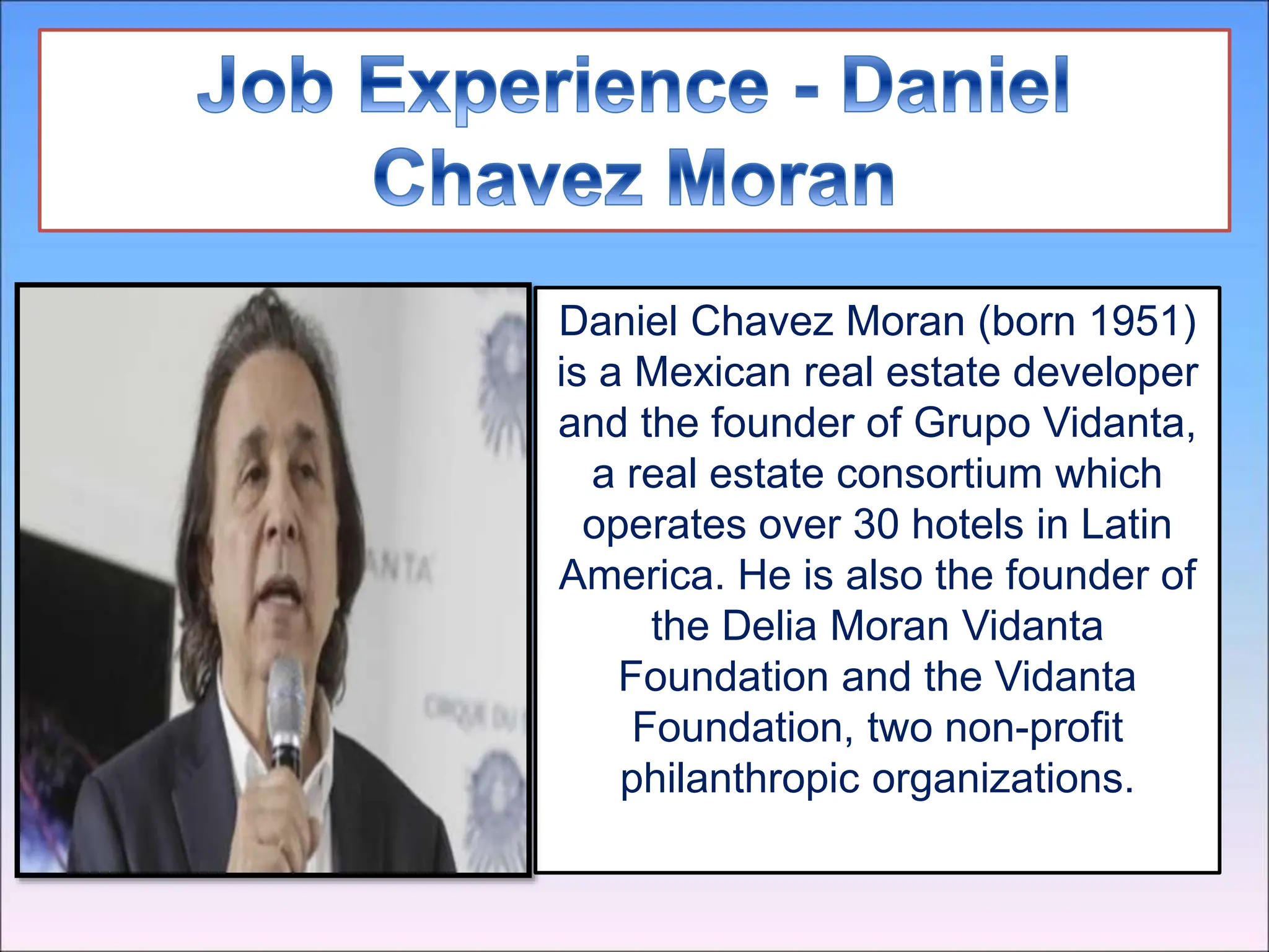 Daniel Chavez Moran Wife - Mexican real estate developer | PPT