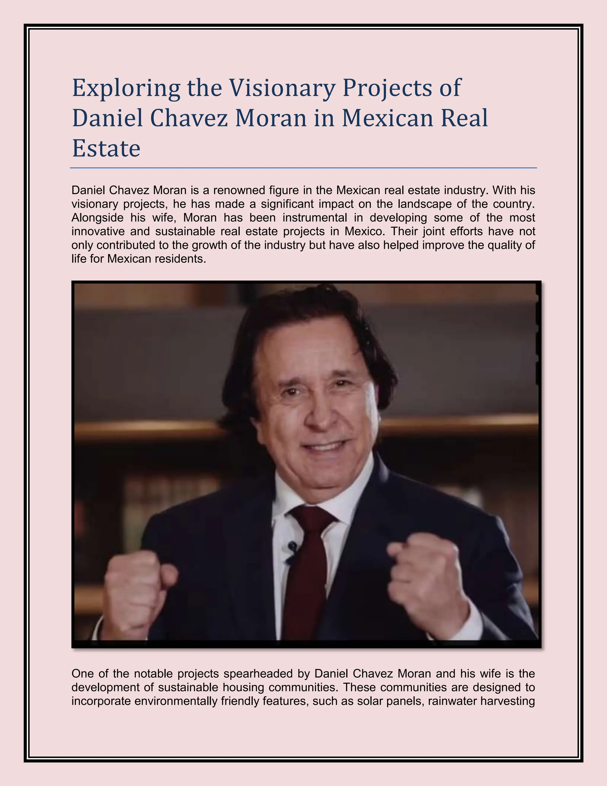 Success Story of Daniel Chavez Moran | DOCX | Business | Business and Finance