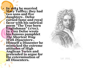 Daniel Defoe | PPT