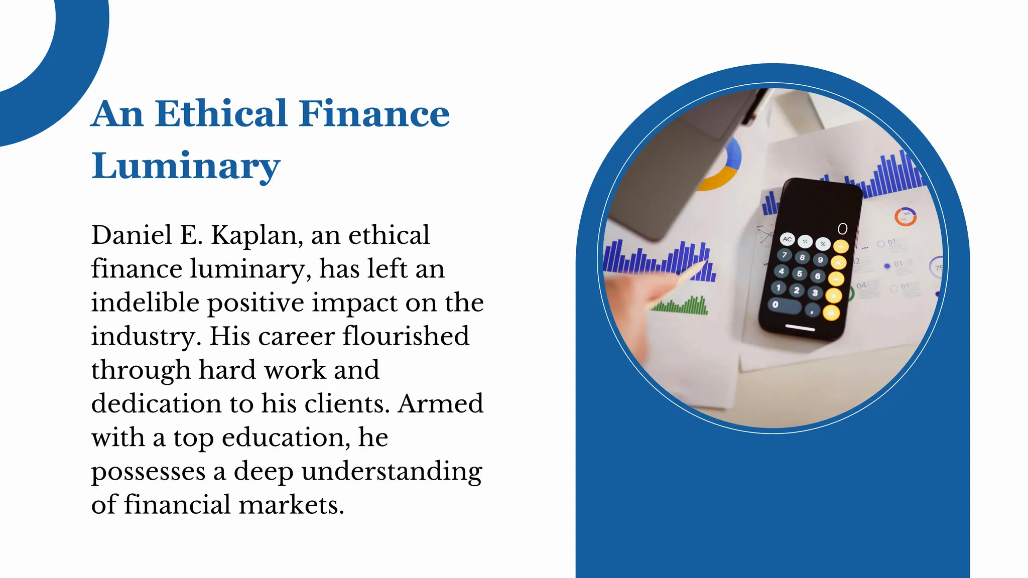 Daniel E. Kaplan - A Distinguished Professional Expert | PPT
