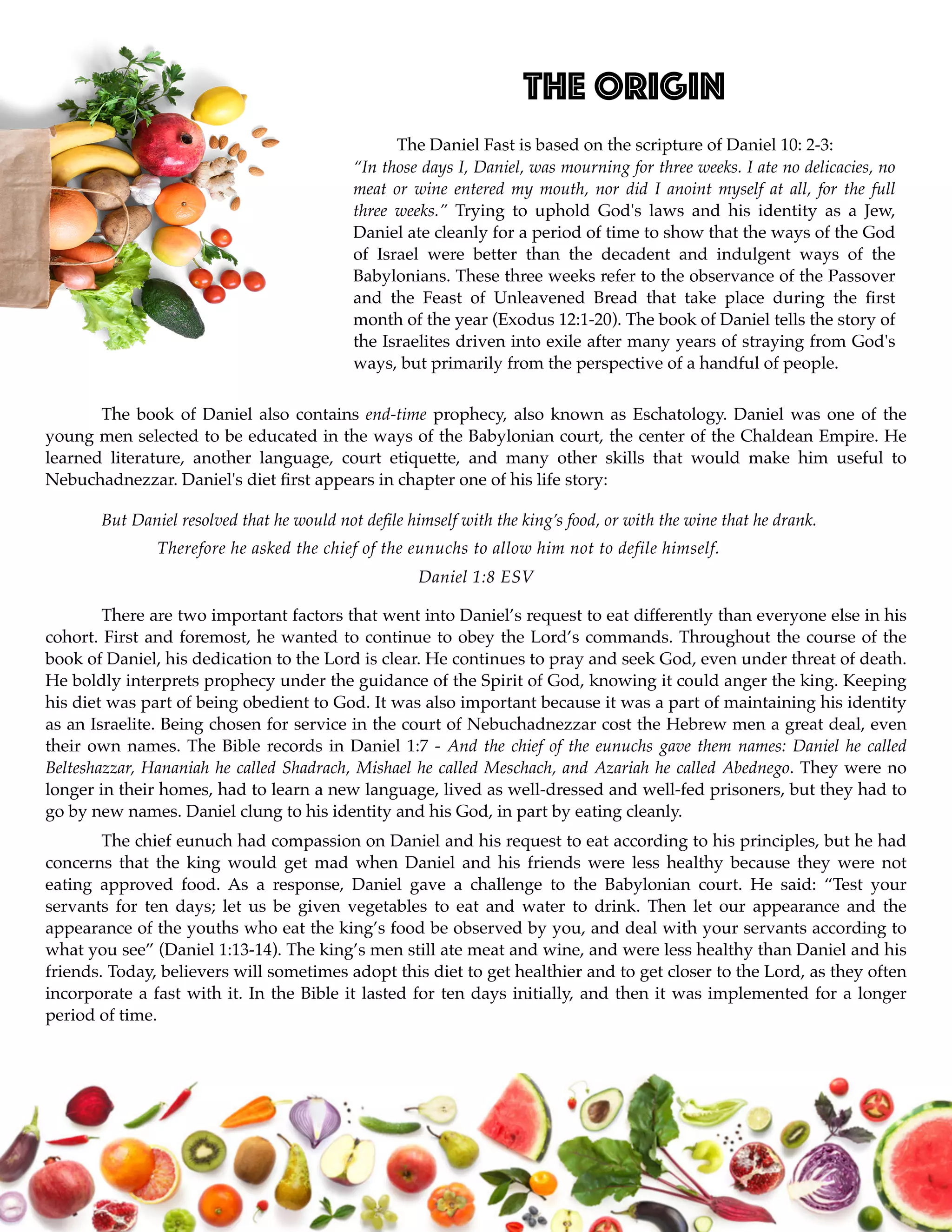 Daniel Fast | PDF