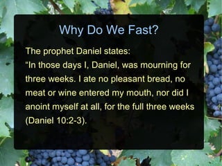 Daniel fast powerpoint | PPT