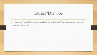 Daniel foe | PPT