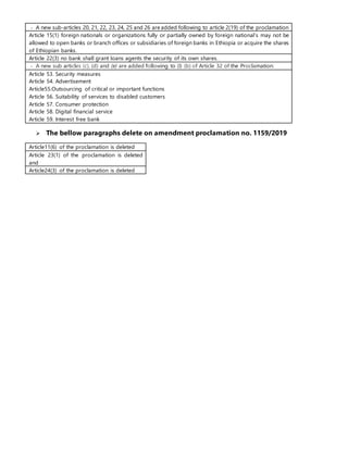REVIEW PROCLAMATION NO. 592/2008 AND THE AMENDMENT PROCLAMATION NO ...