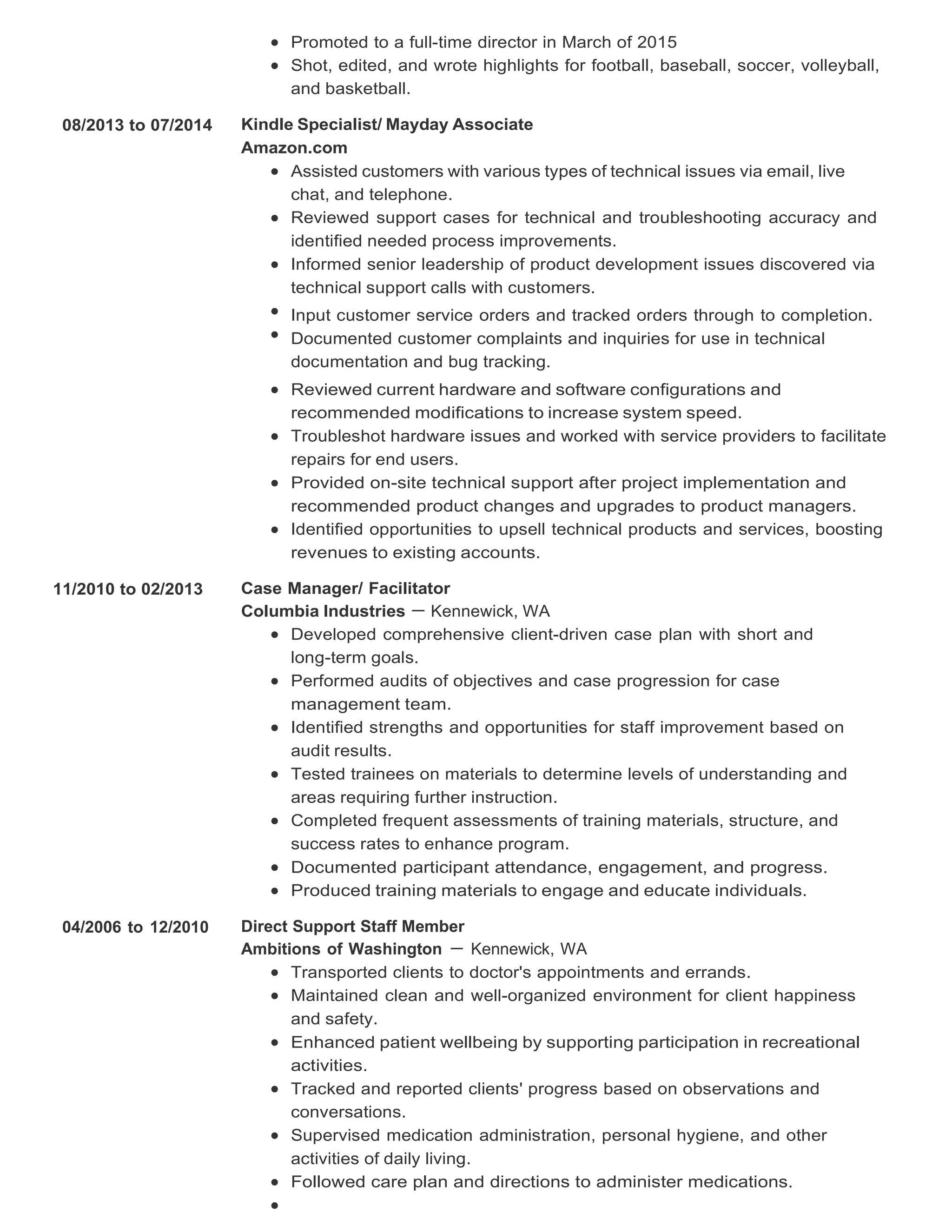 Daniel Hanson's Updated Resume For Posted Jobs | DOCX
