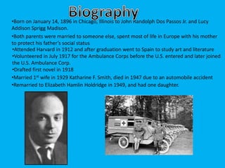 John Dos Passos | PPTX