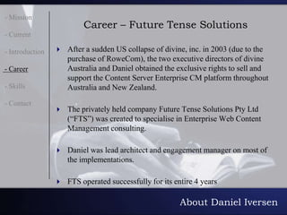 About Daniel Iversen | PPTX