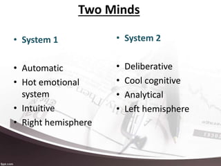 Daniel kanheman Thinking Fast and Slow | PPTX