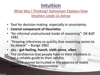 Daniel kanheman Thinking Fast and Slow | PPTX