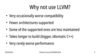 Building a Linux distro with LLVM | PDF