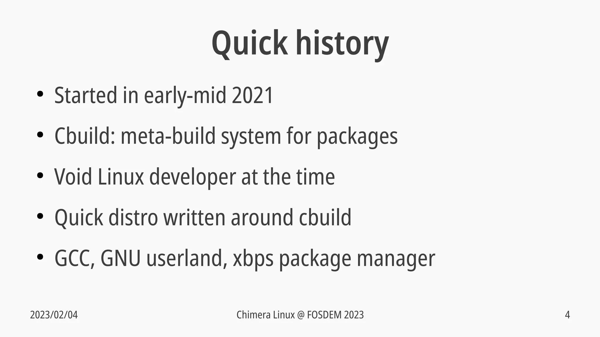 Chimera Linux: A BSD-LLVM distro from scratch | PDF