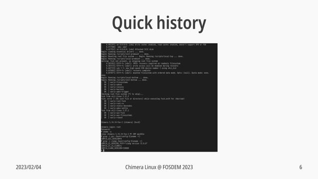 Chimera Linux: A BSD-LLVM distro from scratch | PDF