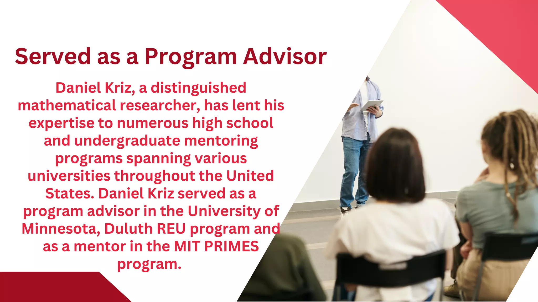 Daniel Kriz Math - An Esteemed Mathematics Specialist | PPT