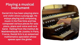 Daniel Kriz Math - An Esteemed Mathematics Specialist | PPT