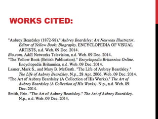 Daniella valente (aubrey beardsley) | PPTX