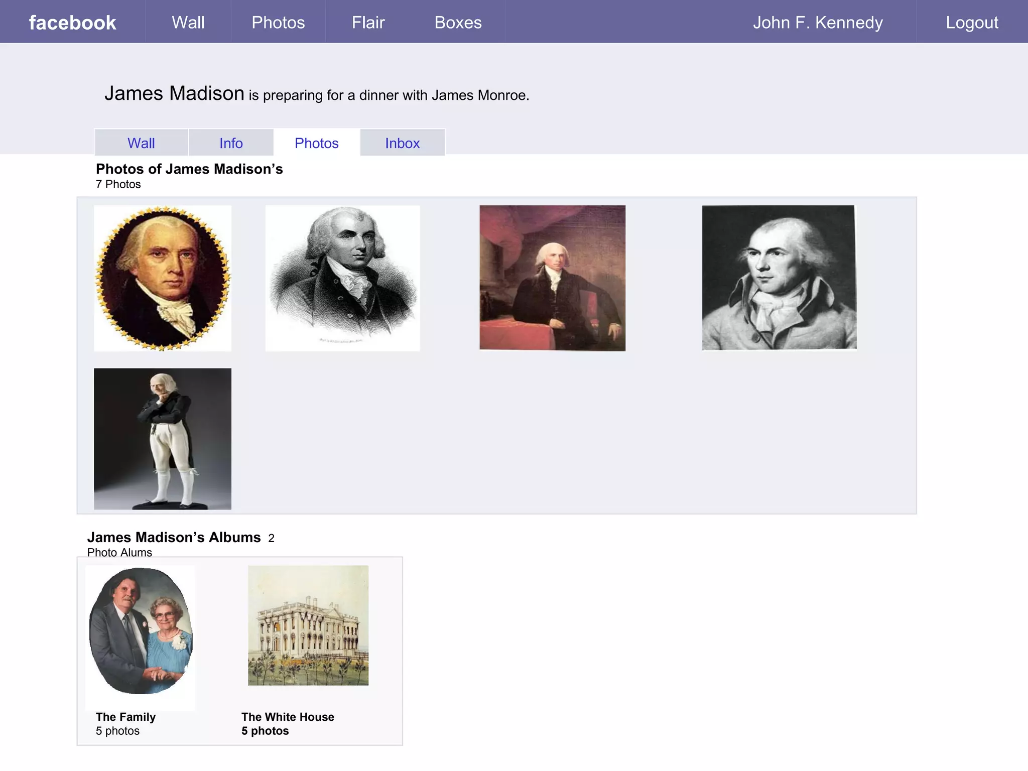 James Madison Facebook | PPT