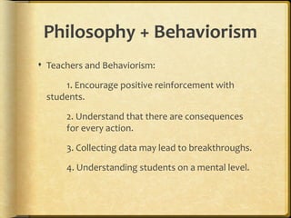 Danielle chen behaviorism | PPT