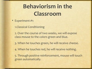 Danielle chen behaviorism | PPT
