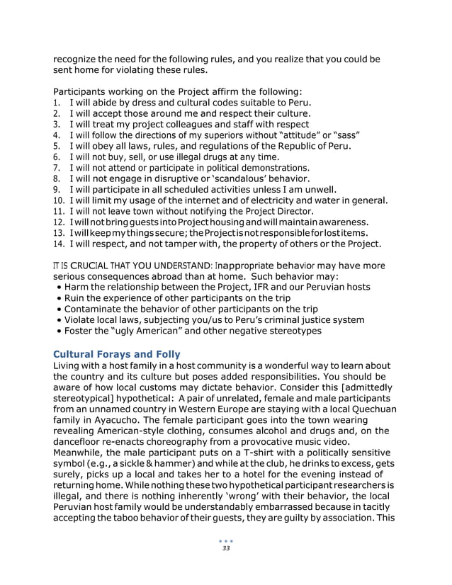 FIELDWORK IN RURAL PERU | PDF