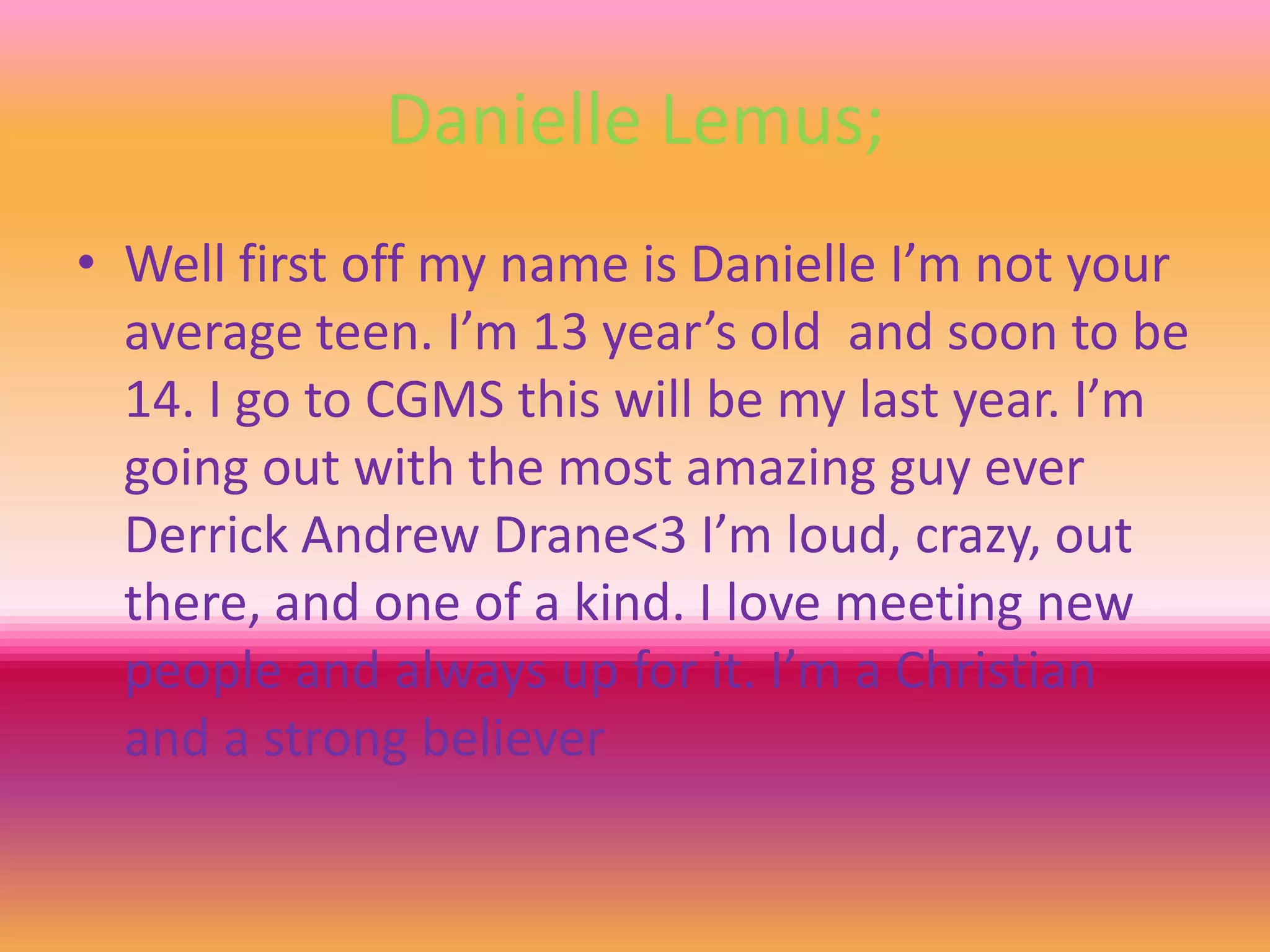 Danielle Lemus | PPTX