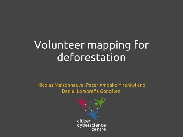 Volunteer mapping for deforestation | PDF