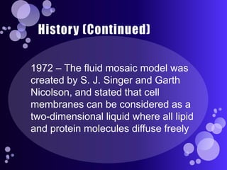 Cell Membrane Presentation | PPTX