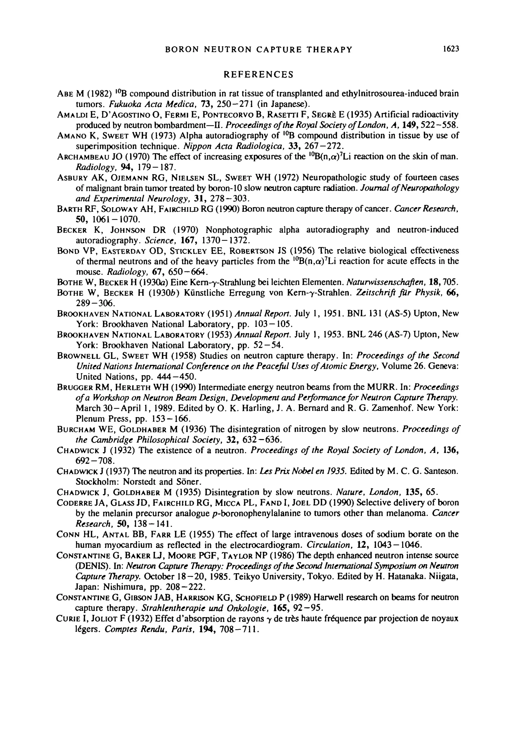 Daniel n. slatkin a history of boron neutron capture therapy of brain ...