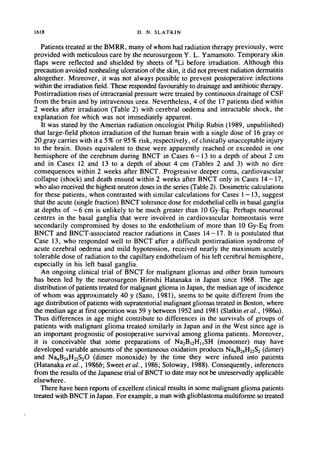 Daniel n. slatkin a history of boron neutron capture therapy of brain ...