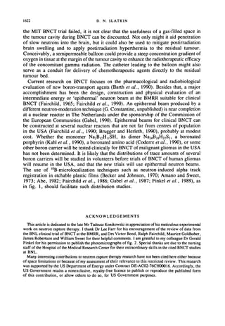 Daniel n. slatkin a history of boron neutron capture therapy of brain ...