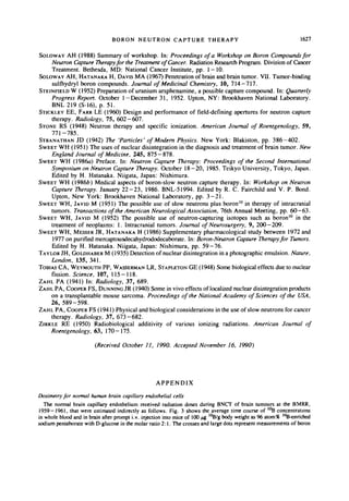 Daniel n. slatkin a history of boron neutron capture therapy of brain ...
