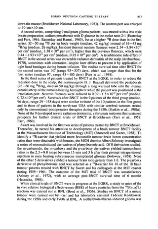 Daniel n. slatkin a history of boron neutron capture therapy of brain ...