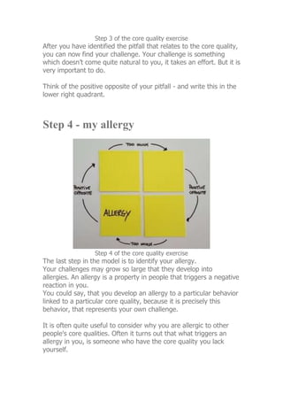 Discover your core qualities | PDF